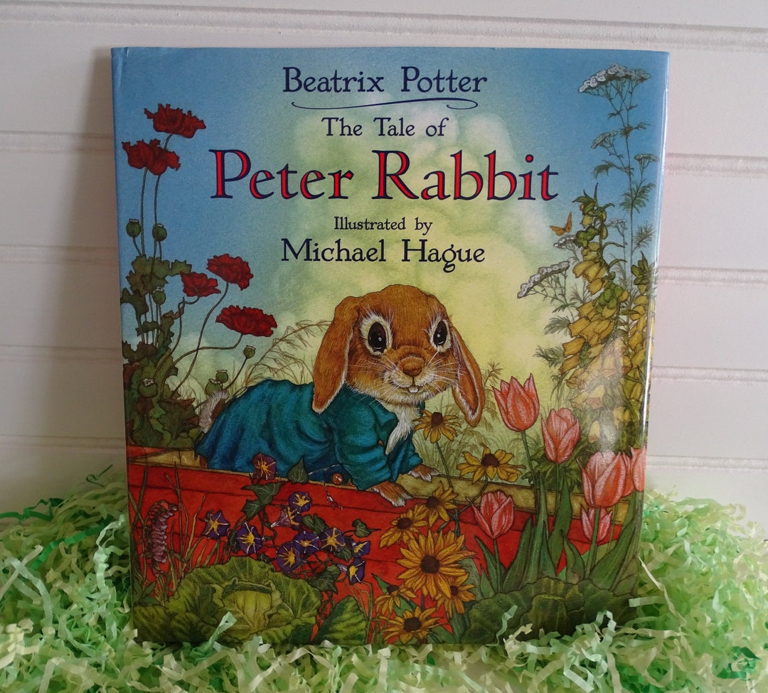 Vintage Children's Storybook, Peter Rabbit Tale, Large Size Colorful ...