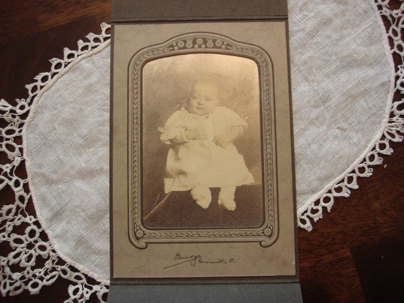 Antique Baby Photograph Early 1900's Infant Fashions Art | Etsy