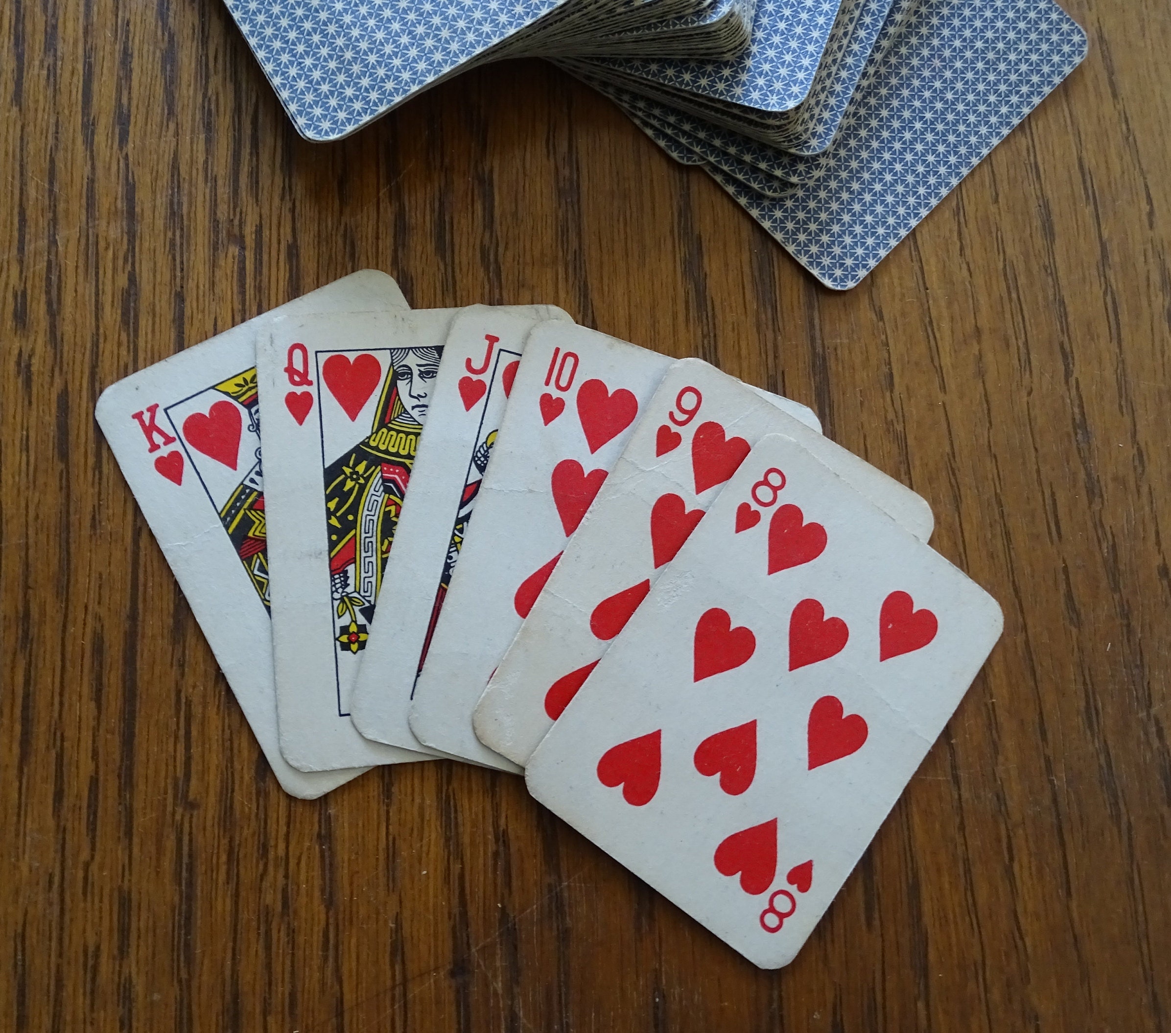 Vintage Miniature Playing Cards 2 1/4 by 1 5/8 | Etsy