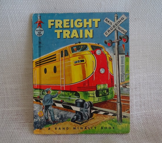 Vintage Freight Train Kids Book 1956 Children's Learning | Etsy
