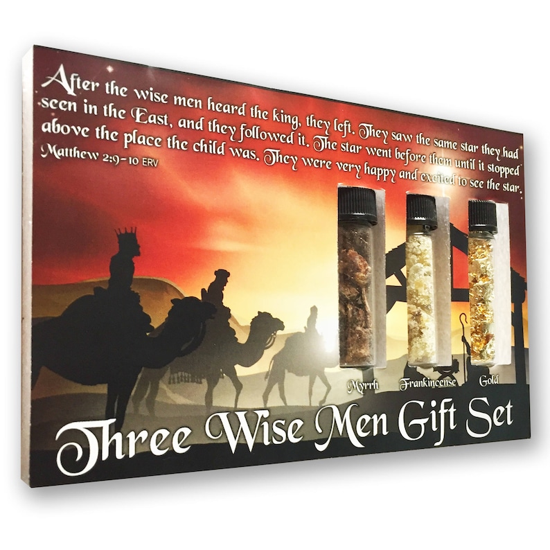 Three Wise Men Nativity Gift Set Gold Frankincense Myrrh - Etsy