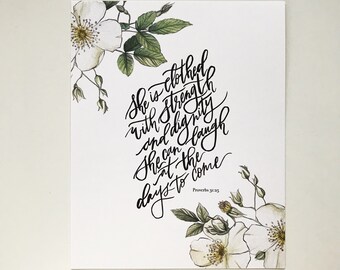 Hand Lettered Art | Etsy