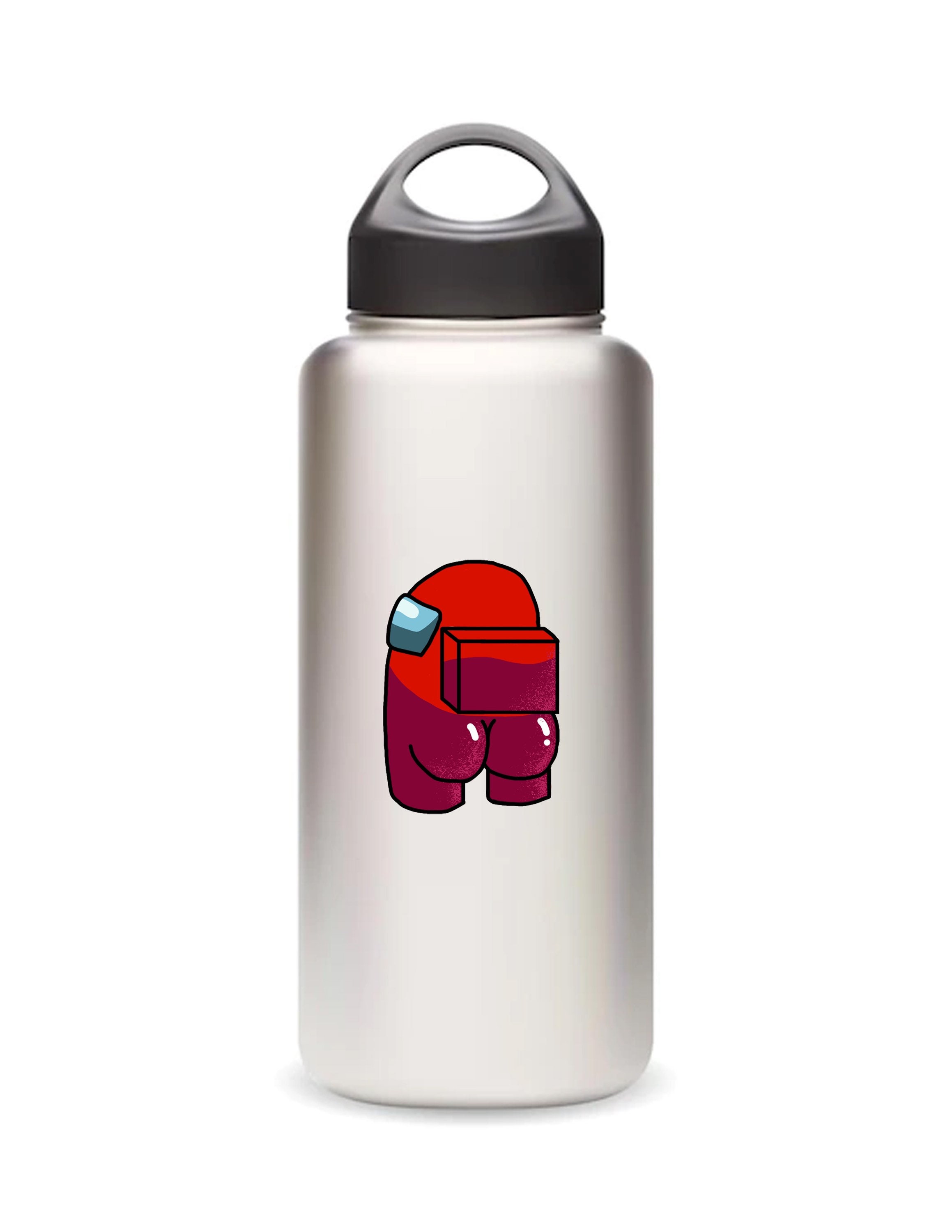 Red Among Us Matte Vinyl Sticker Water Bottle Sticker Red Among Us ...