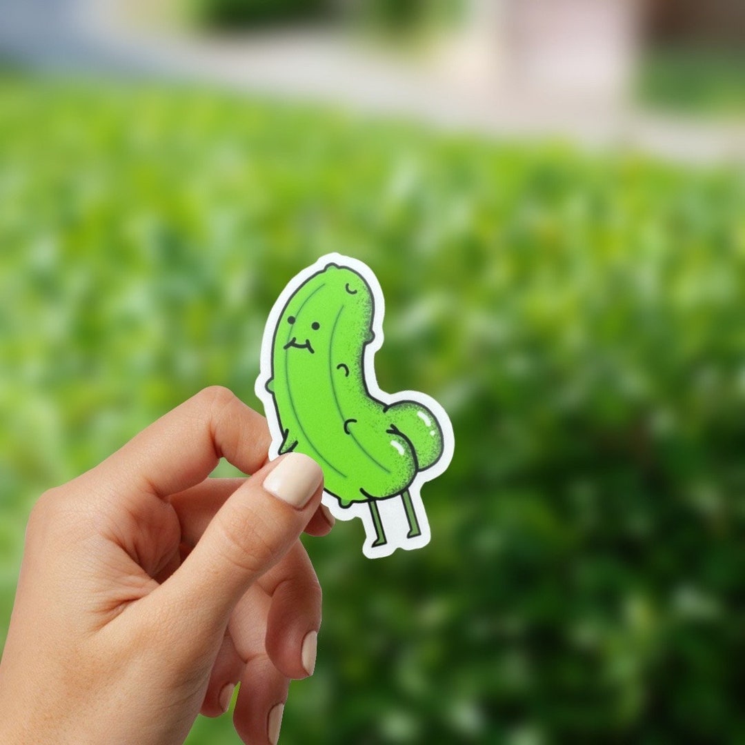 Pickle Matte Vinyl Sticker | Water Bottle Sticker | Pickle Laptop Decal ...