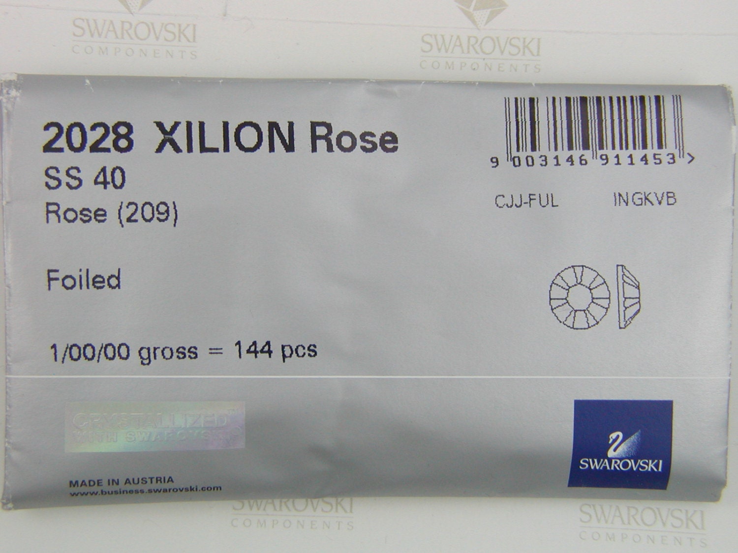 24 Pieces Swarovski 2028 Ss40 Crystal Rose Pink Non Hotfix - Etsy