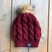 Mitten Pattern Worsted Weight Yarn With Cable - Etsy