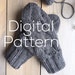 Mitten Pattern - Worsted Weight Yarn With Cable - Etsy