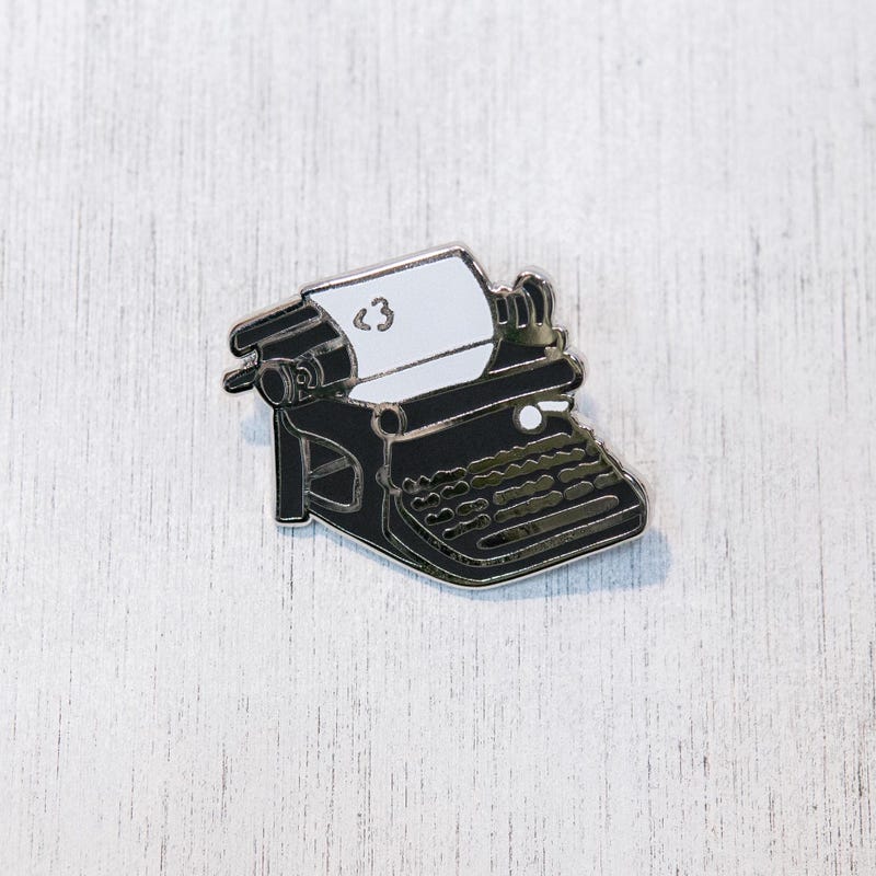 Writer Enamel Pin - Etsy