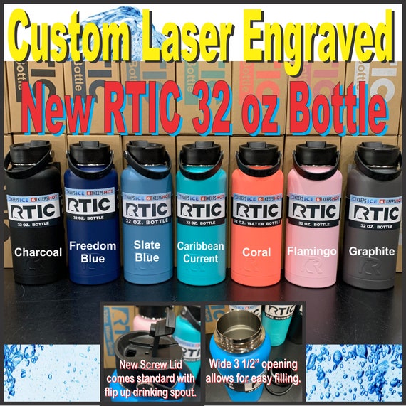 RTIC 32 Oz Water Bottle Custom Laser Engraved | Etsy