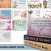 Bible Verse Cards & Holder | 52 Scriptures on 26 Double-sided 5x3.5 ...