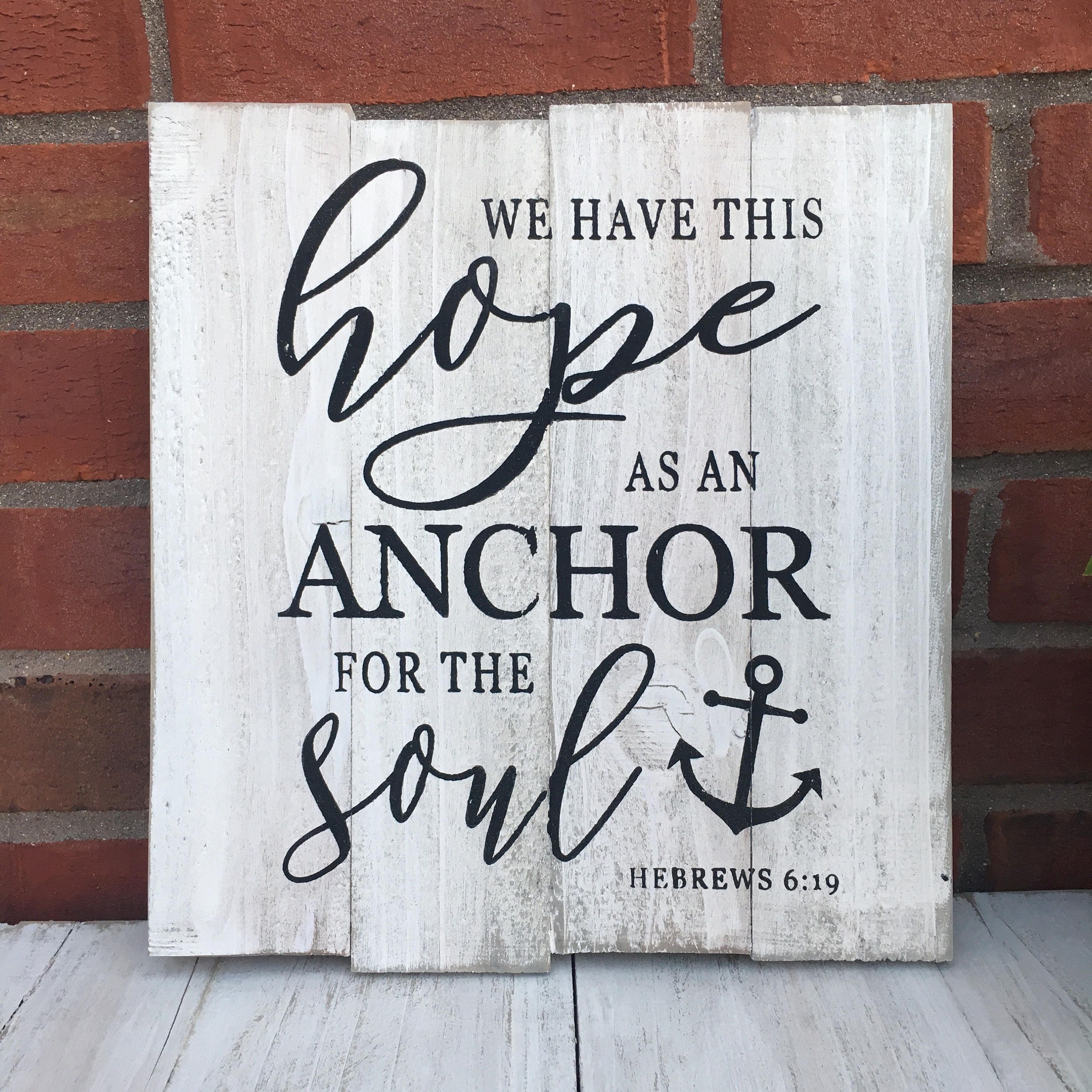 We Have This Hope as an Anchor for the Soul. Hebrews 6:19 / - Etsy