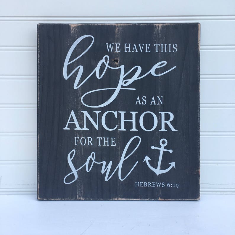 We Have This Hope as an Anchor for the Soul. Hebrews 6:19 / - Etsy