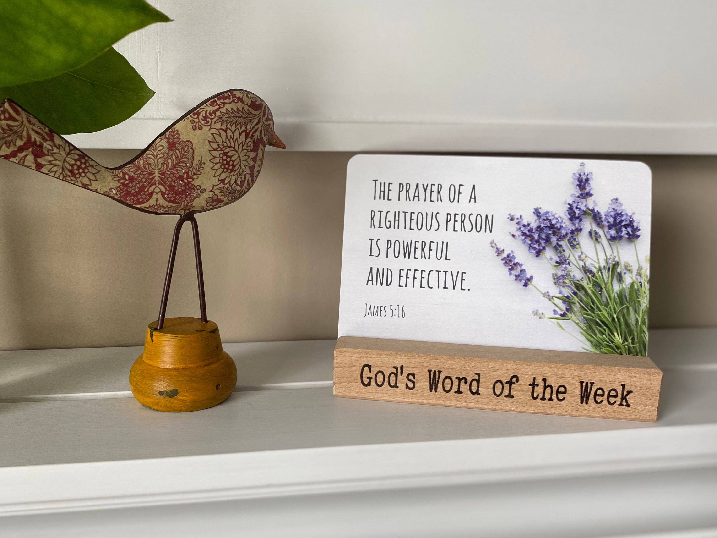 Bible Verse Cards & Holder 52 Scriptures on 26 double-sided | Etsy