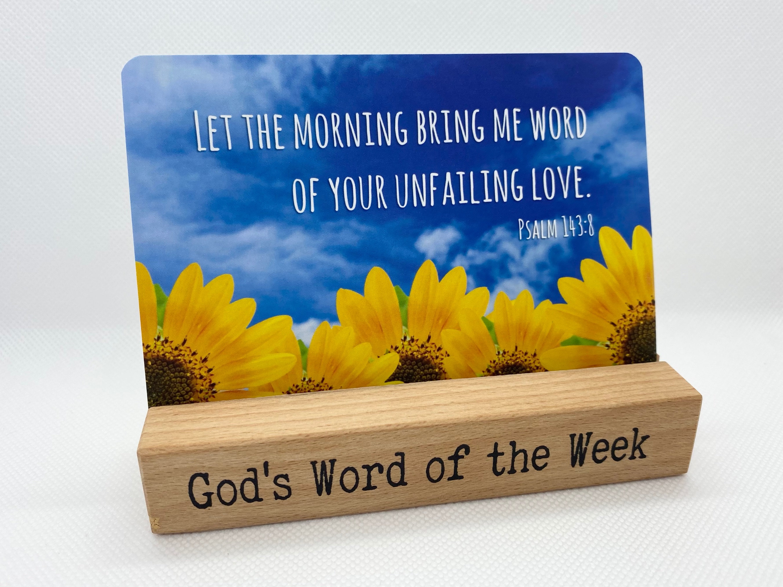 Bible Verse Cards & Holder 52 Scriptures on 26 double-sided | Etsy