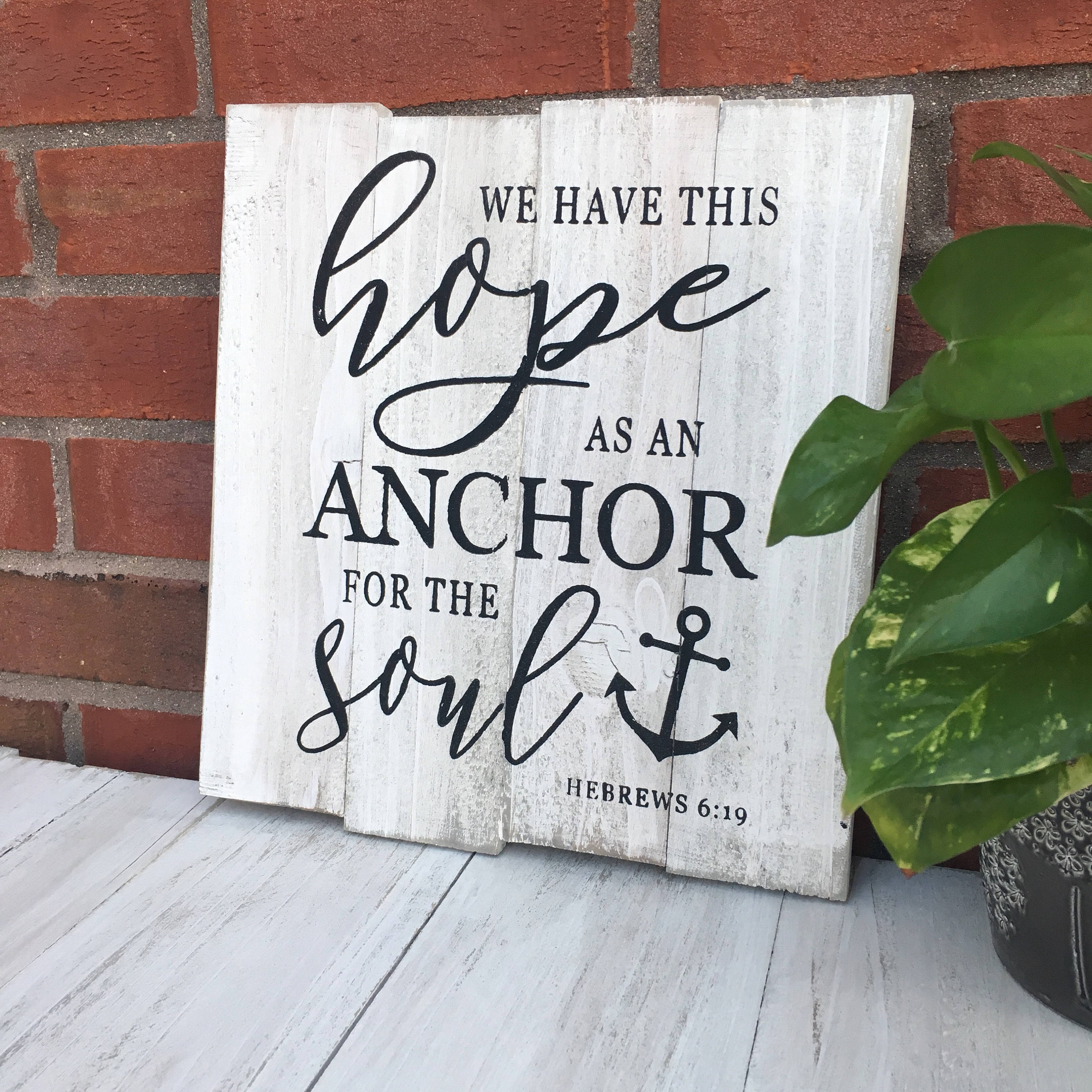 We Have This Hope as an Anchor for the Soul. Hebrews 6:19 / - Etsy