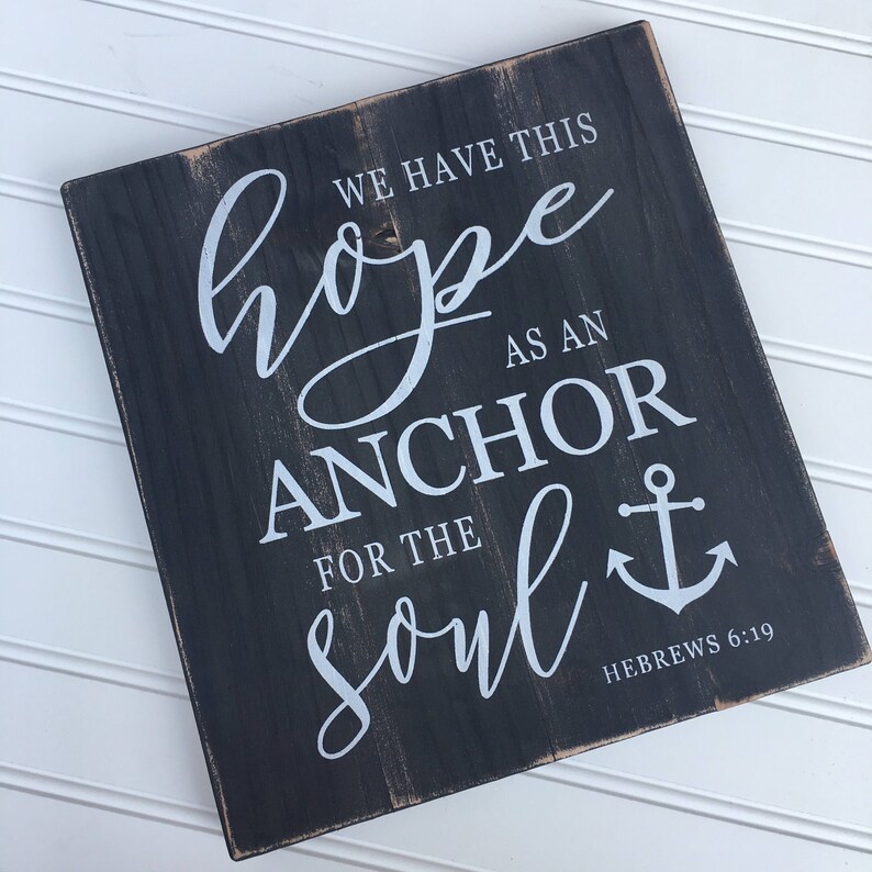 We Have This Hope as an Anchor for the Soul. Hebrews 6:19 / - Etsy