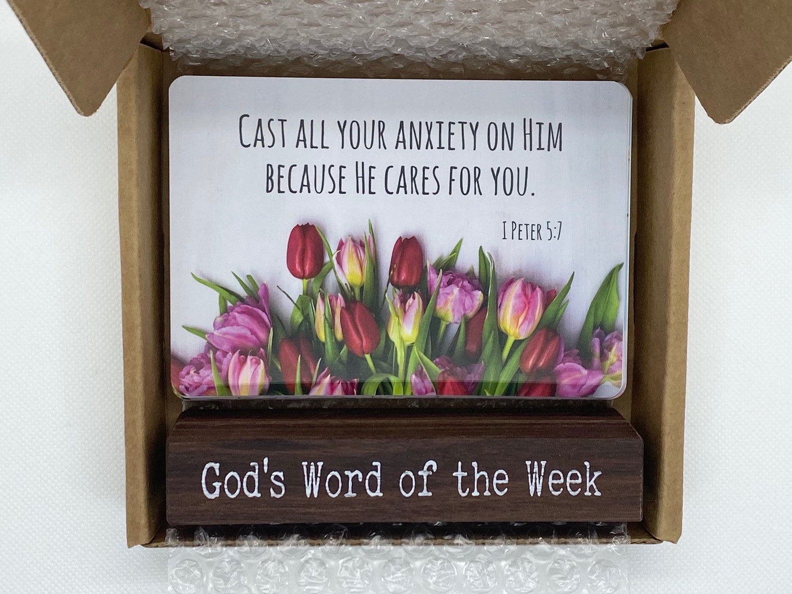 Bible Verse Cards & Holder 52 Scriptures on 26 Double-sided | Etsy