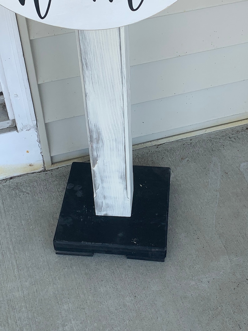 Distressed Wooden Porch Sign Post for Door Rounds - Etsy