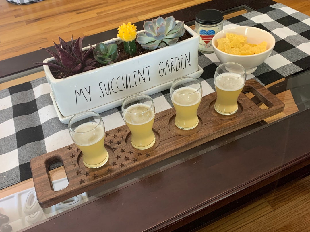Beer Flight Flight Tray Beer Tray Beer Sampling Serving Drink Server - Etsy