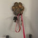 Leash Holder Paw Print Hanging Leash Hook Pet Organizer Key - Etsy