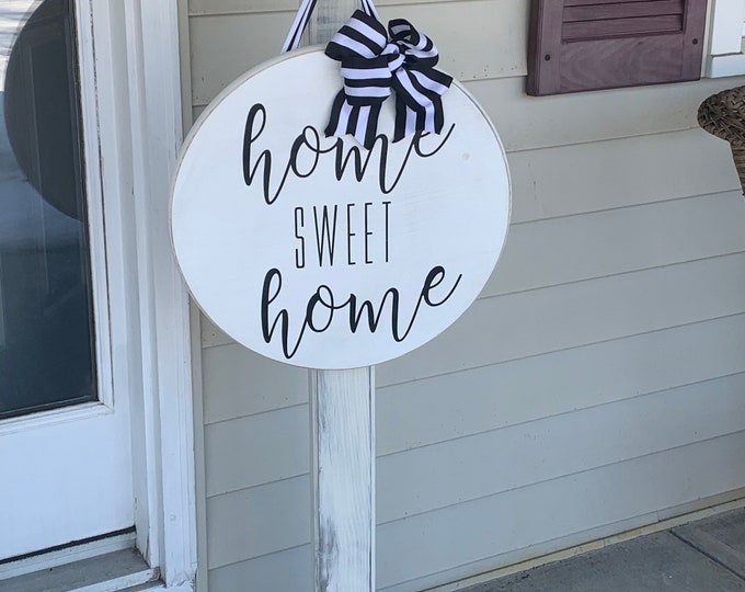 Porch Sign Post Sign Post Door Round Display Post Porch Post Farmhouse ...