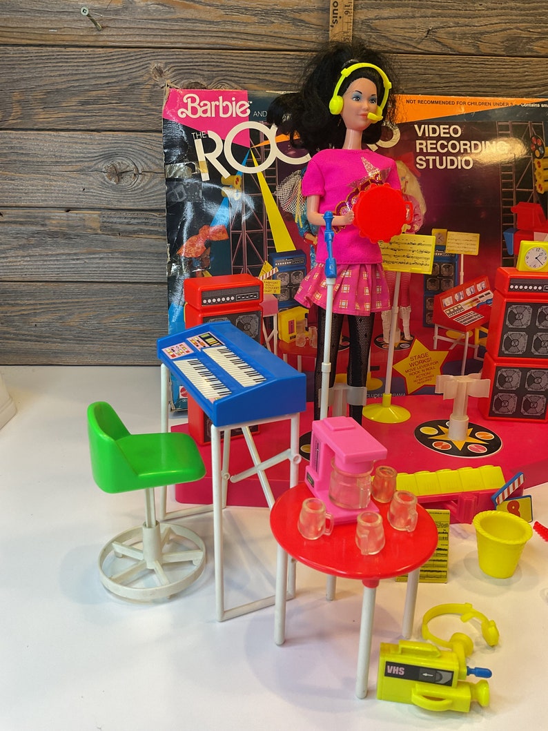 Vintage Mattel Barbie the Rockers Video Recording Studio 1986 - Etsy
