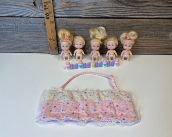 Vintage Tyco Quints Drink N Wet Sandbox Bottle Diapers Small 90s Dolls ...