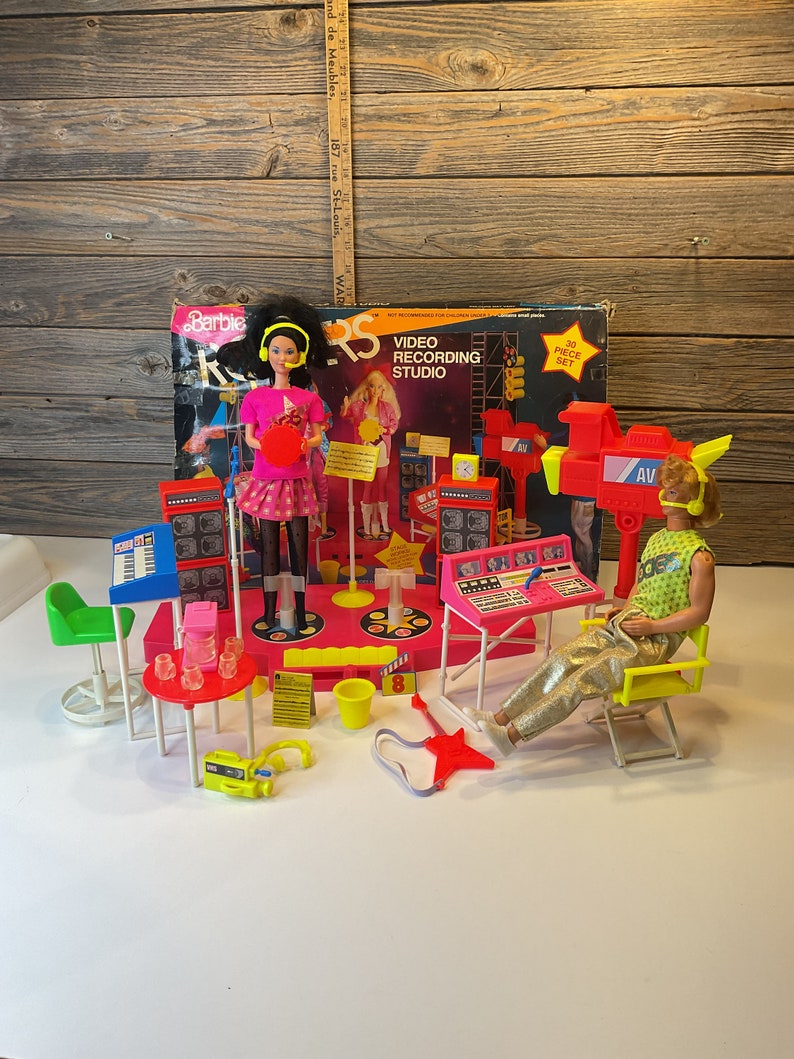 Vintage Mattel Barbie the Rockers Video Recording Studio 1986 - Etsy