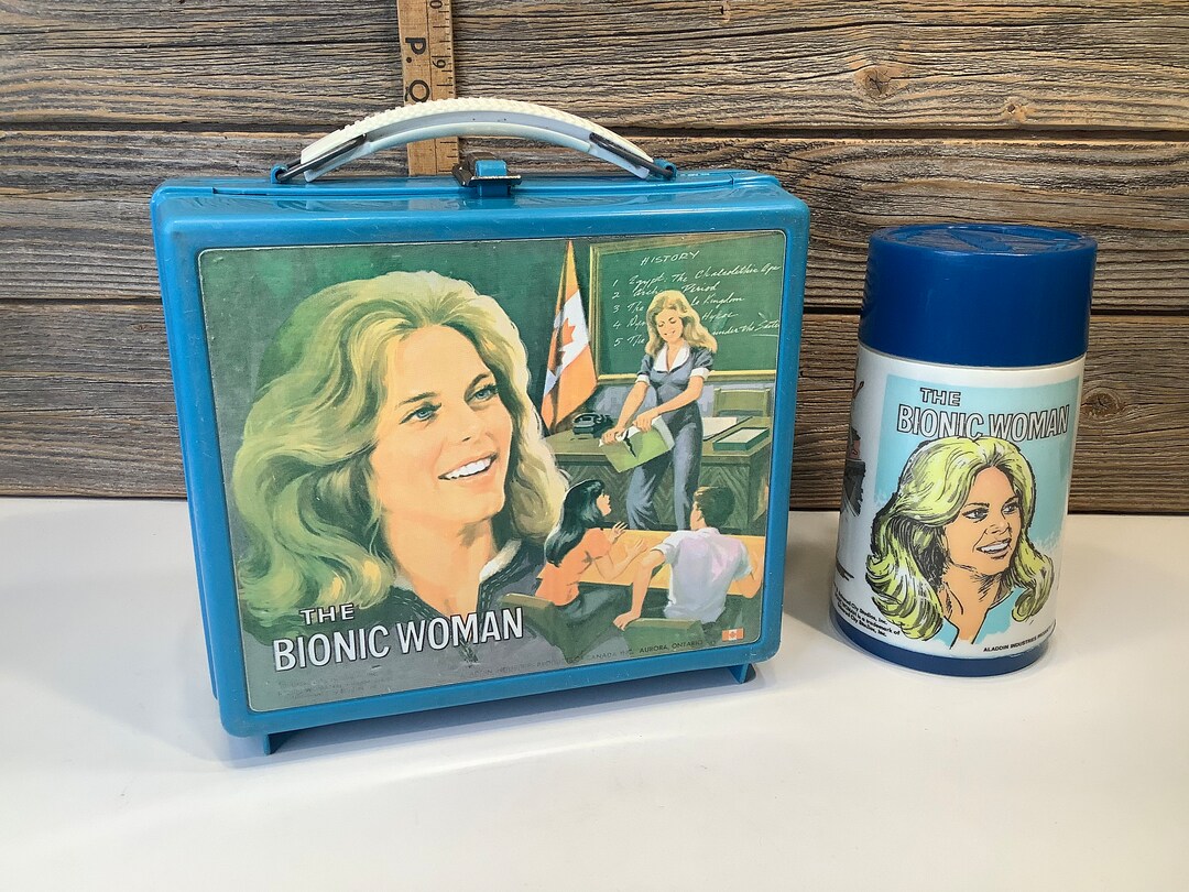 Vintage Aladdin Canadian Plastic Lunch Box the Woman Bionic 1977 - Etsy