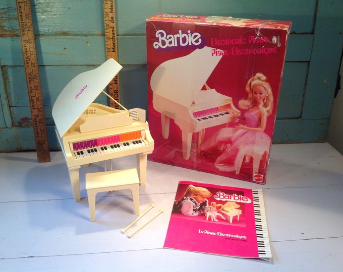 Vintage Barbie Electronic Piano 1981 - Etsy
