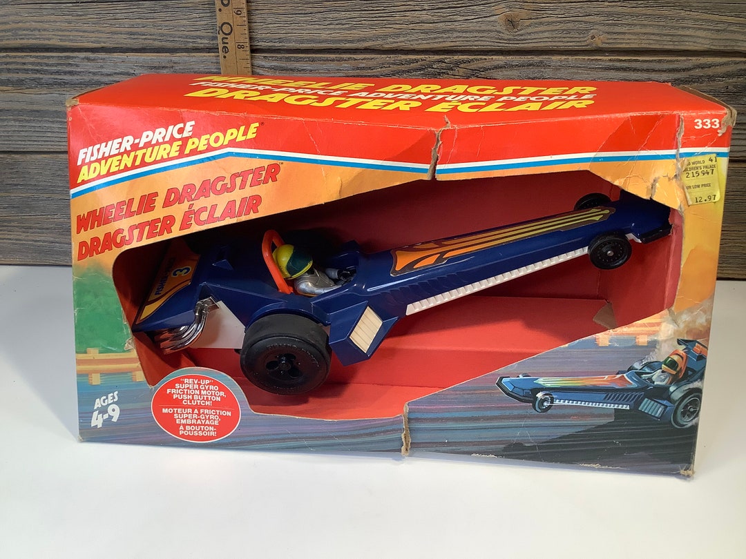 Vintage Fisher Price Adventure People Wheelie Dragster 1980 - Etsy