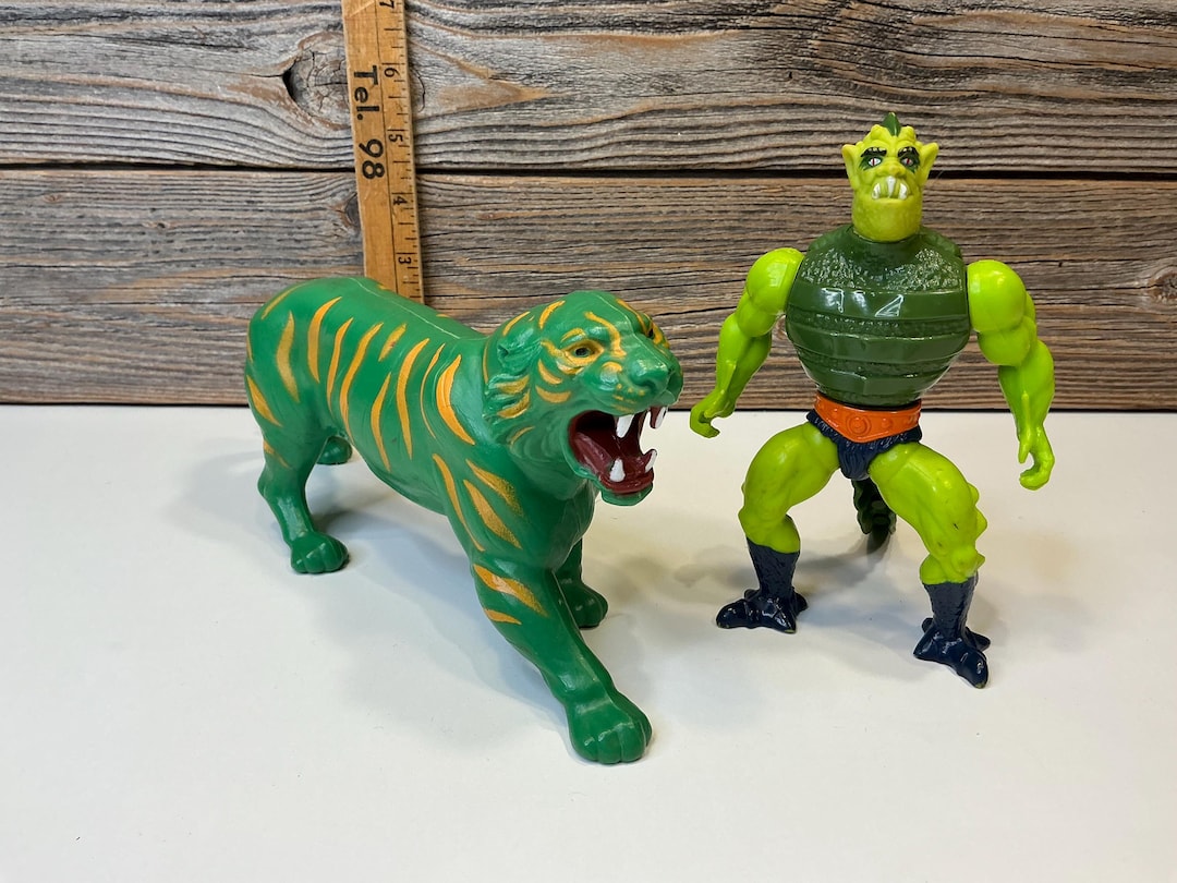 Vintage Mattel He-man Green Tiger Cringer 80’ - Etsy