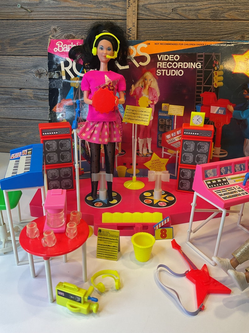 Vintage Mattel Barbie the Rockers Video Recording Studio 1986 - Etsy