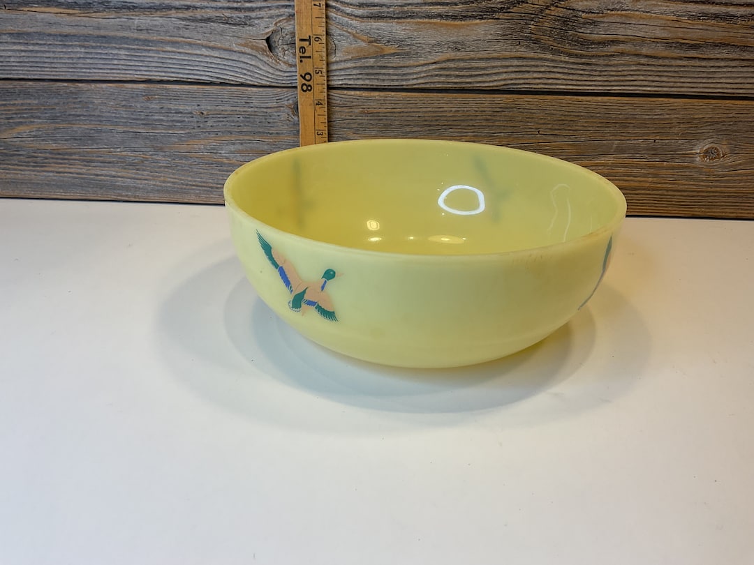 Vintage Mckee Glass Mixing Bowl Duck Custard 50 - Etsy