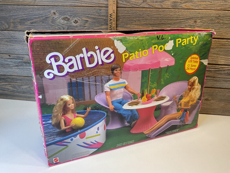 Vintage Mattel Barbie Patio Pool Party 1988 - Etsy