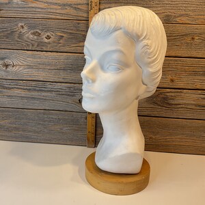 Vintage Plaster Woman’s Head 60’ - Etsy