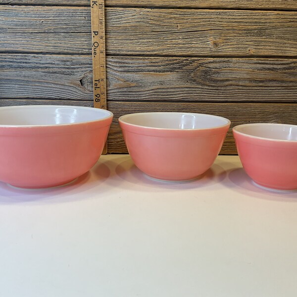 Pink Pyrex Bowls - Etsy