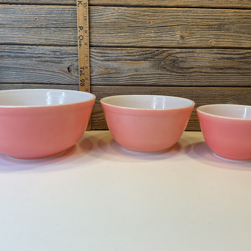 Pink Pyrex Bowls - Etsy