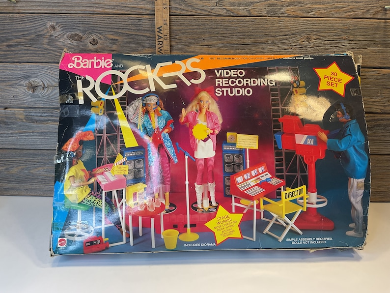 Vintage Mattel Barbie the Rockers Video Recording Studio 1986 - Etsy