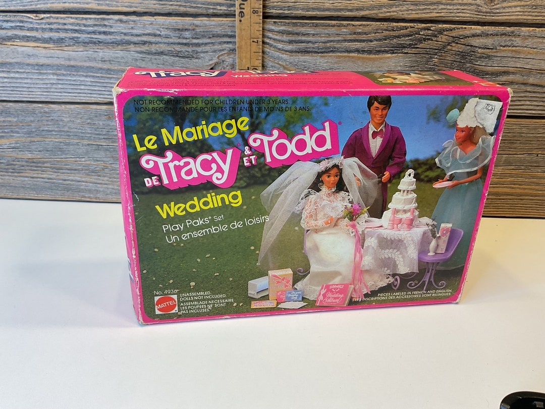 Vintage Mattel Tracy and Todd Wedding 1983 - Etsy