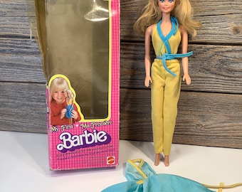 Vintage 1980 Mattel My First Barbie Doll in Original Box 1875 - Etsy