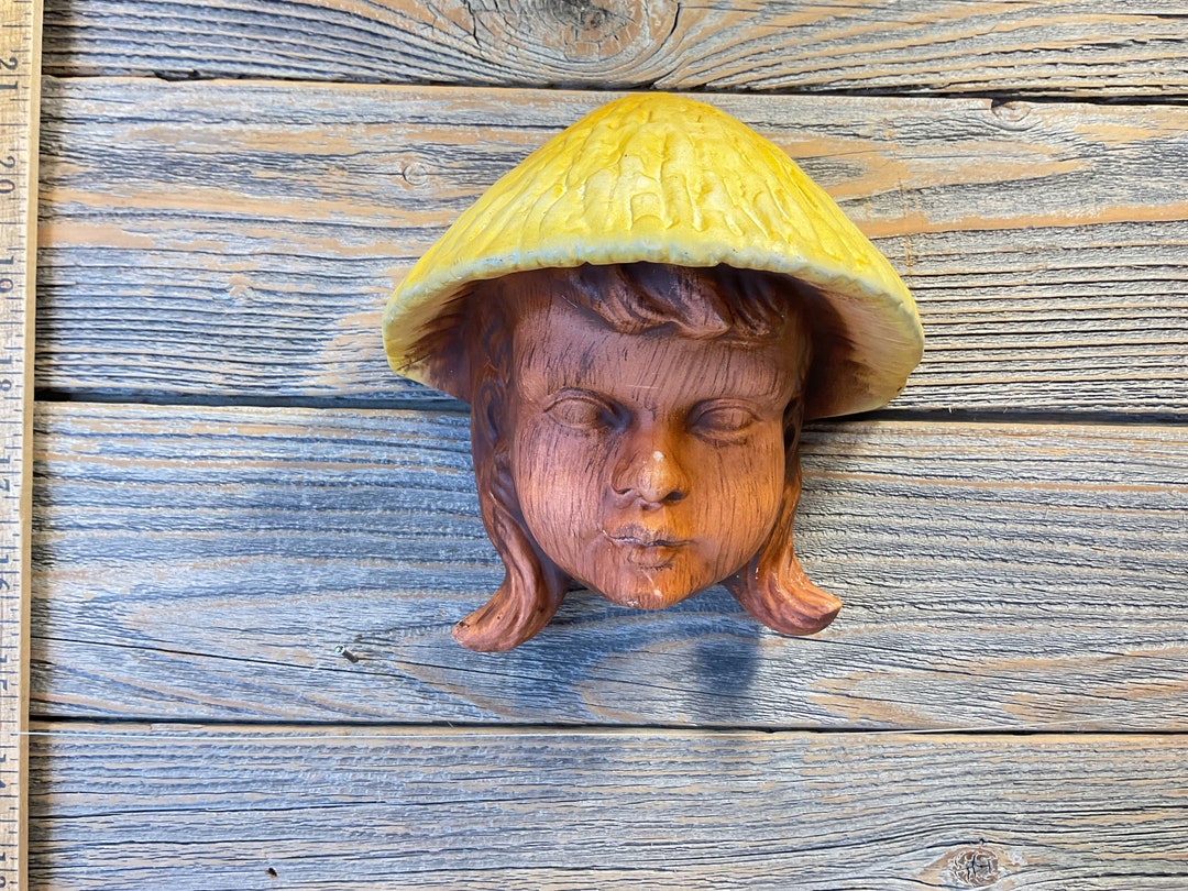 Vintage Achatit Head Wall by Hans Schirmer - Etsy