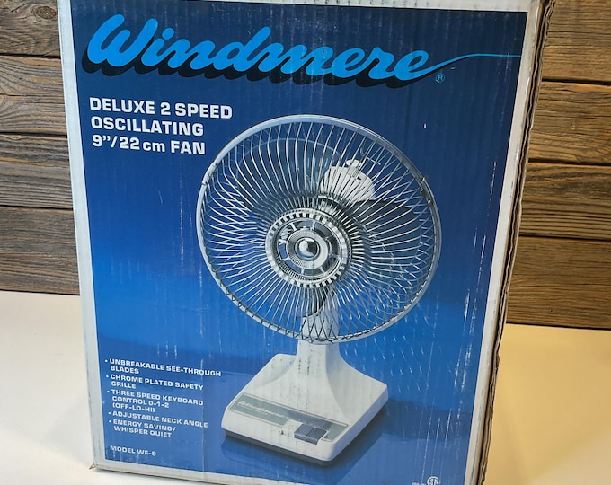Vintage Windmere Deluxe 2 Speed Oscillating Fan 1990 - Etsy