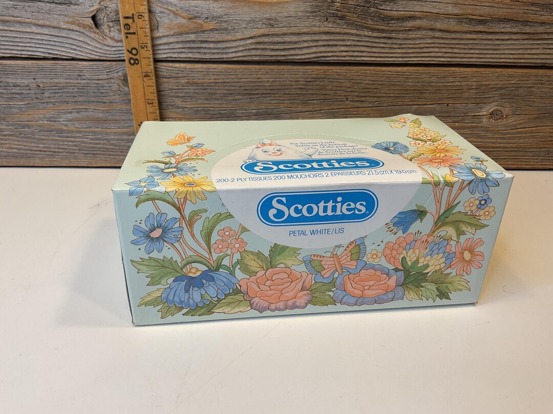 Vintage Scotties Box of 200 Ply Tissues 1987 - Etsy