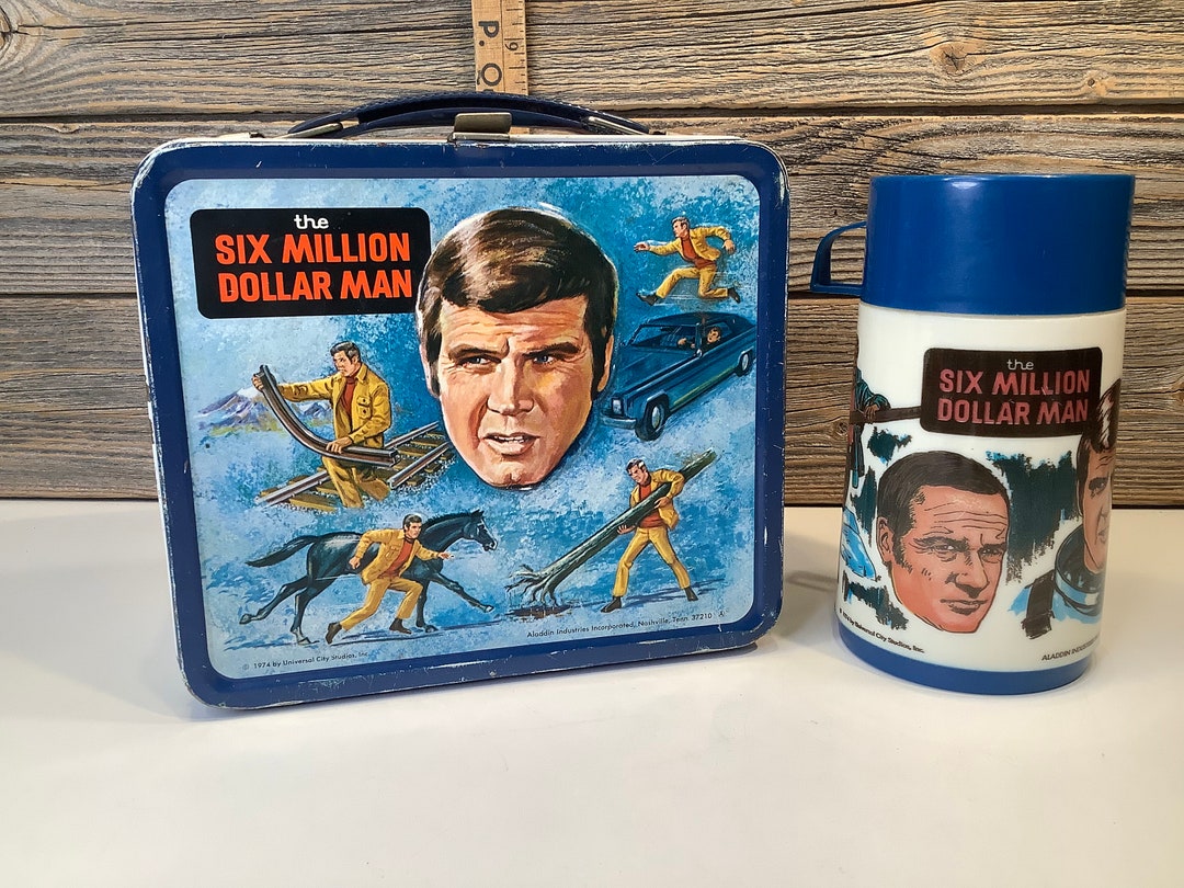 Vintage Aladdin Metal Lunch Box the Six Million Dollar Man 1974 - Etsy