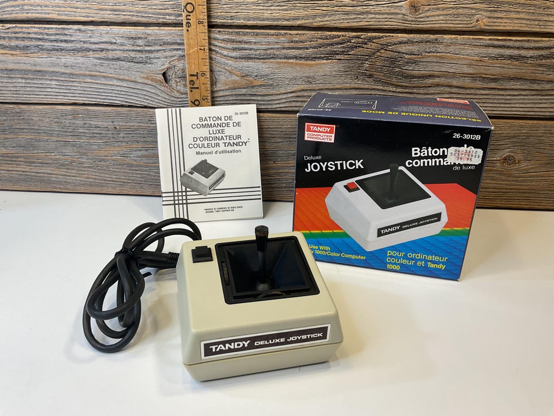 Vintage Tandy Deluxe Joystick 1985 - Etsy