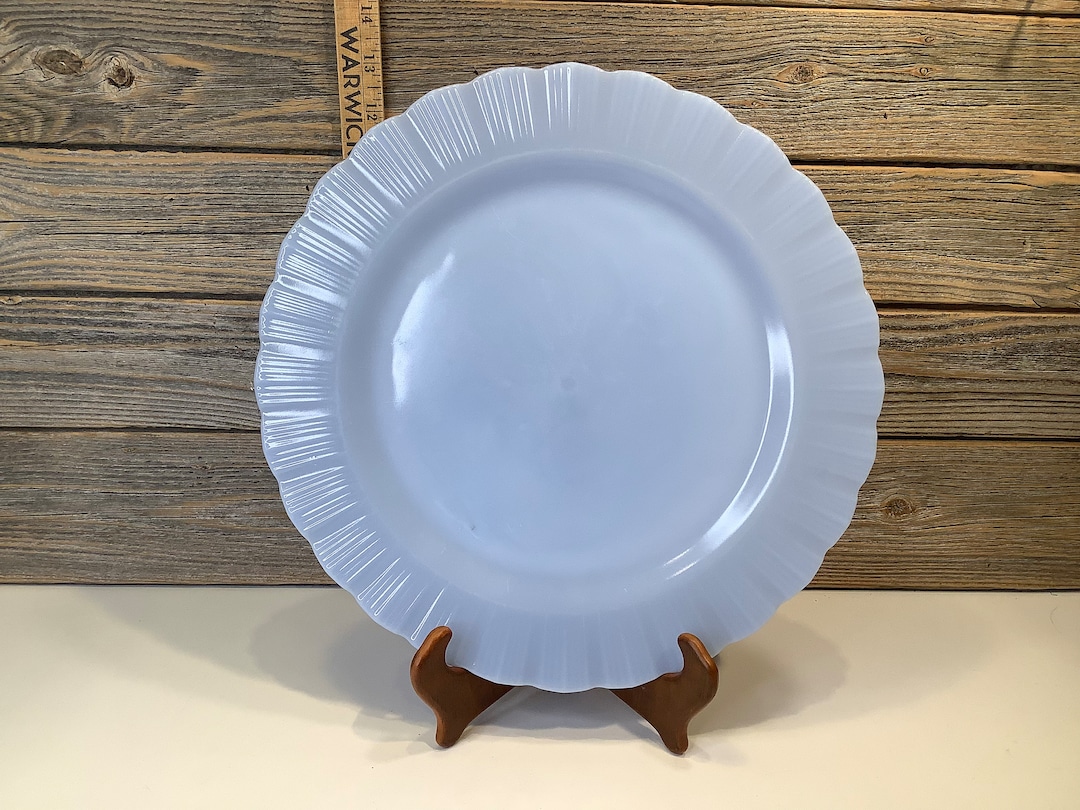 Vintage Pyrex Glass Delphite Blue 12" Cake Plate - Etsy