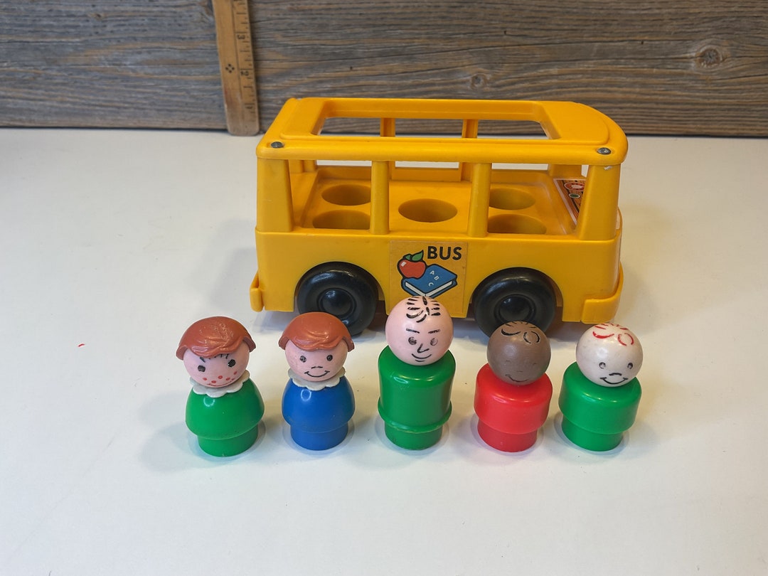 Vintage Fisher Price Little People Bus for Nursery 1978 - Etsy