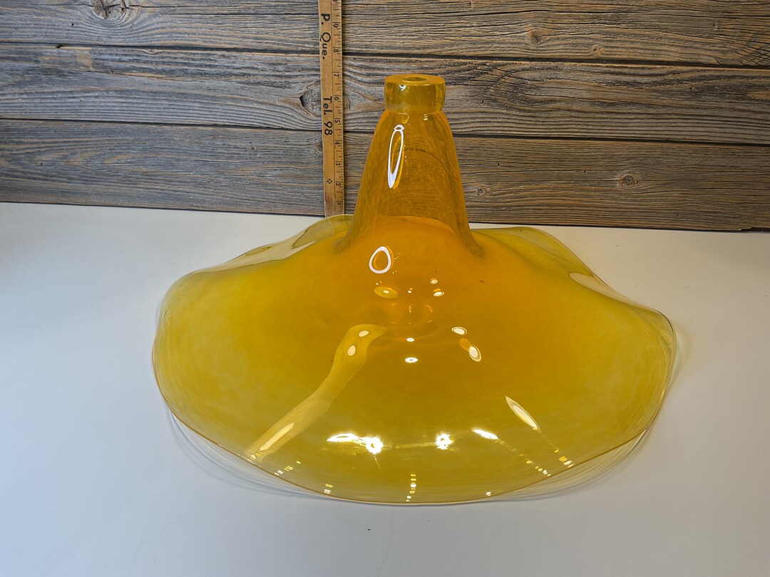 Vintage Verre Minuit Abajour Glass Light Fixture 90’ - Etsy