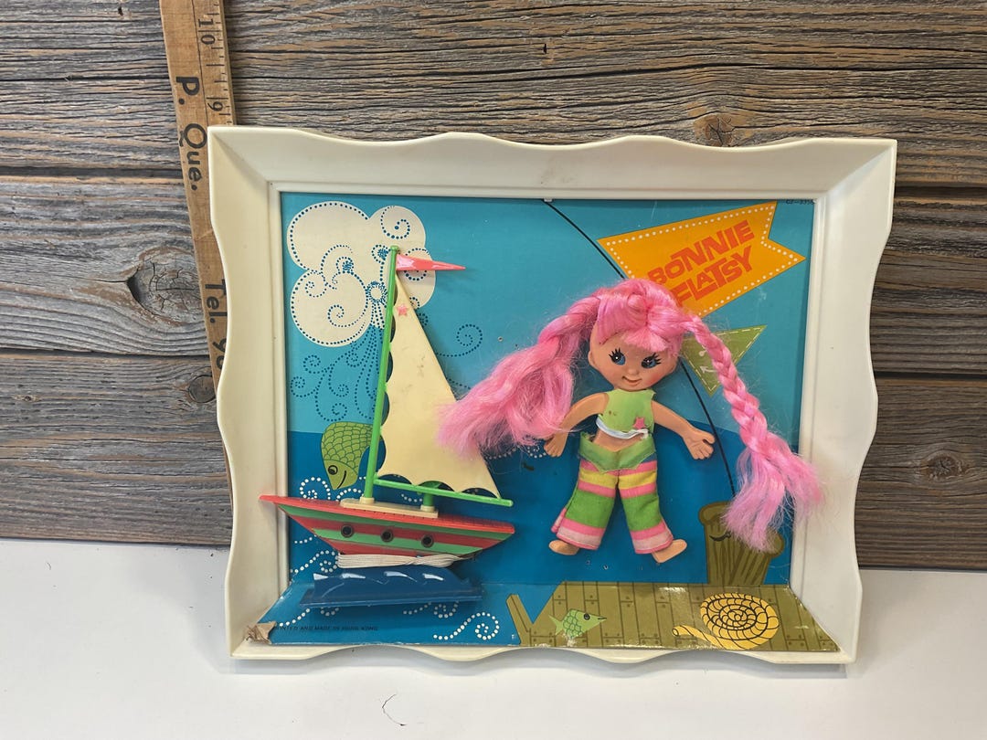 Vintage Ideal Bonnie Flatsy Doll in Frame 1969 - Etsy